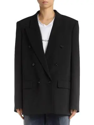 Stella McCartney Double-breasted Boyfriend Jacket - Black