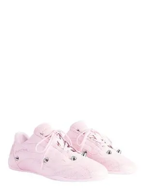 Balenciaga City Leather Sneakers - Pink