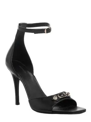 Balenciaga City Uptown Sandals - Black/silver