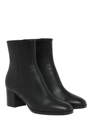 GIANVITO ROSSI Santiago Booties - Black Calf Leather
