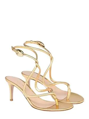 GIANVITO ROSSI Jungle Mamba 70 T. Sandals - Gold Nappa Leather
