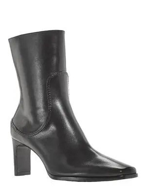 REFORMATION Claudette Ankle Boots - Black Leather