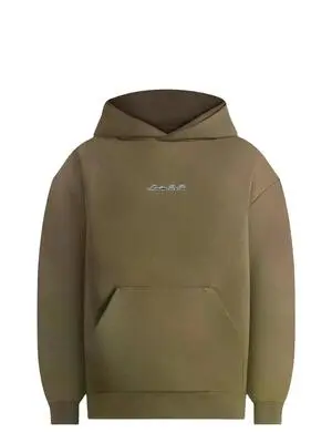 Manière De Voir Maniere De Voir Ollie Relaxed Fit Embroidered Hoodie - Green