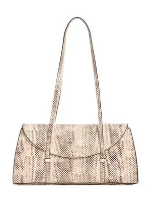 REFORMATION Elena Leather Shoulder Bag - Ombr Snake