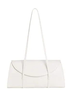 REFORMATION Elena Leather Shoulder Bag - White