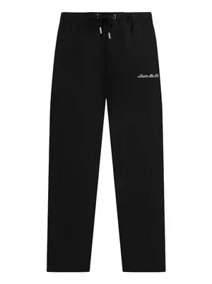 Manière De Voir Logo-embroidered Wide-leg Track Pants - Black