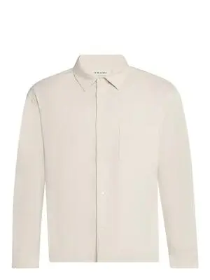 FRAME Cotton Modern-fit Button-down Shirt - Beige