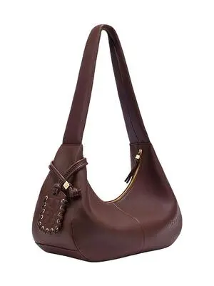 GANNI Medium Hobo Bag Chicory Coffee