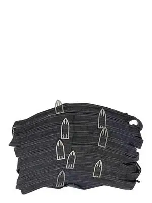 WHO DECIDES WAR Studded Bandeau Cropped Top - Blue