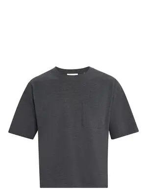 FRAME Pique Relaxed-fit Pocket T-shirt - Gray
