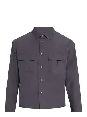 FRAME Multi-pocket Button-down Shirt - Gray