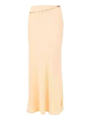 Rabanne Chain-detail Maxi Skirt - Neutrals