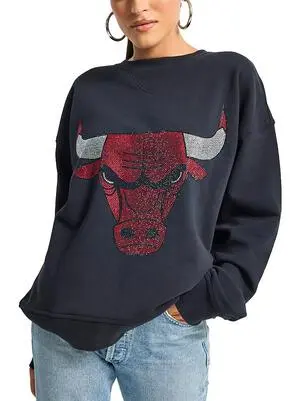 Terez Rhinestone Crewneck Sweatshirt - Chicago Bulls