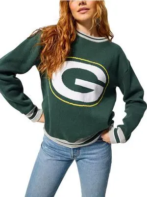 Terez Jacquard Crewneck Sweater - Green Bay Packers