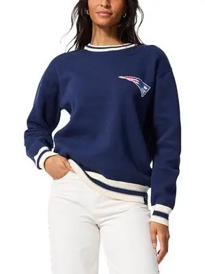 Terez Jacquard Crewneck Sweater - New England Patriots
