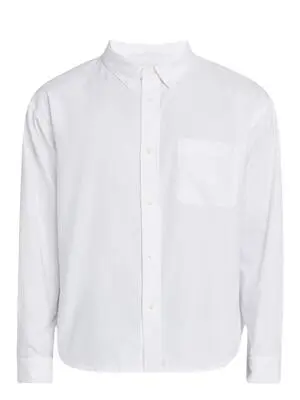 FRAME Button-collar Cotton Oxford Sport Shirt - White