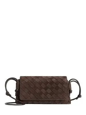 BOTTEGA  VENETA Notturno Intrecciato Pouch Fondant/gold