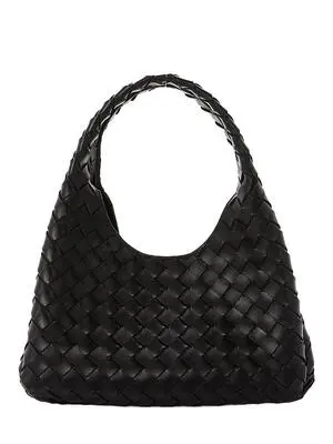 Bottega Veneta Campana Small Intrecciato Leather Shoulder Bag Fondant