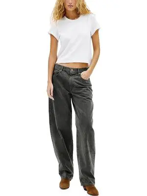 SLVRLAKE Ella Mid-rise Tapered Jeans - Keystone Mountain