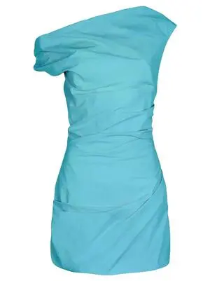 Paris Georgia Remmy Off-shoulder Mini Dress - Blue