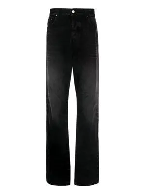 Amiri Stack Straight-leg Jeans - Black