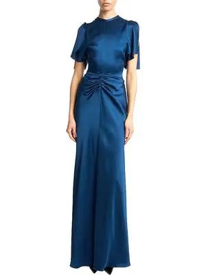 Victoria Beckham Isabella Gown - Dark Ocean