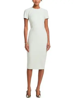 Victoria Beckham Fitted T-shirt Dress - Aloe