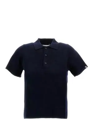 Extreme Cashmere Short-sleeve Polo Shirt - Blue
