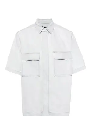 IRO PARIS Short-sleeve Denim Shirt - Grey