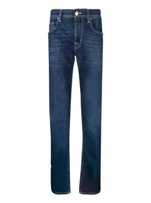 TRAMAROSSA Mid-Rise Straight-Leg Jeans Blue