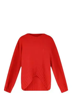 Attico Virgin Wool And Cashmere Blend Sweater - Red