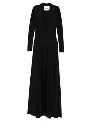 MEDEEA Lapels Maxi Dress