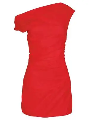 Paris Georgia Remmy Off-shoulder Mini Dress - Red