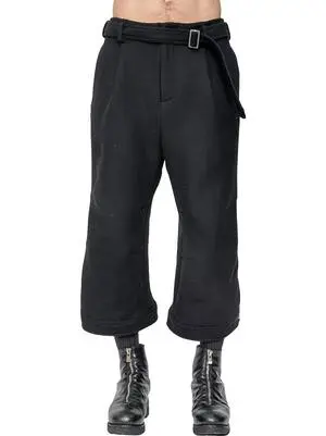 THE VIRIDI-ANNE Adjustable-belt Trousers - Black