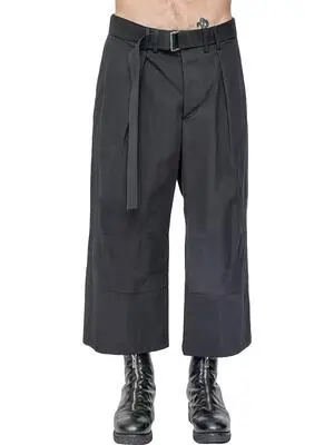 THE VIRIDI-ANNE Pleated Trousers - Black