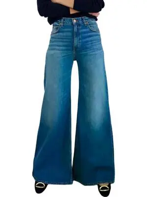 JAMIE HALLER Palazzo Jeans - Blue