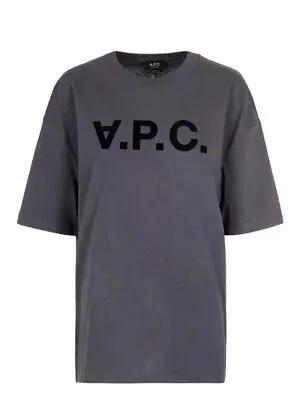 A.p.c. Logo-detail T-shirt - Grey