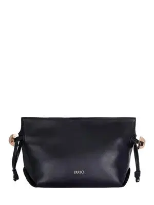 Liu Jo Logo Detail Drawstring Clutch - Black