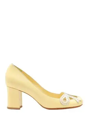 STUDIO CHOFAKIAN Audrey Cut-out Pumps - Yellow