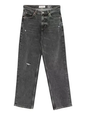 Marc O'polo Distressed Straight Leg Jeans - Grey