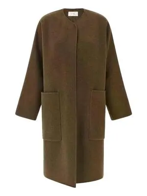 THE ROW Tiberus Crew-neck Coat - Brown