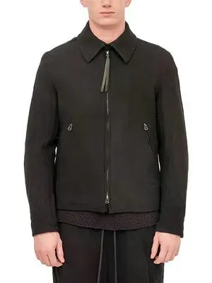 THE VIRIDI-ANNE Zip-up Jacket - Black
