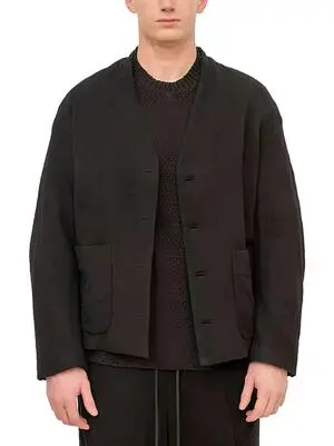 THE VIRIDI-ANNE Double-layered Jacket - Black