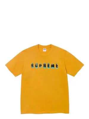 Supreme Stencil Printed T-shirt - Yellow