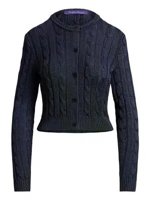 Ralph Lauren Cable-knit Buttoned Cardigan - Blue
