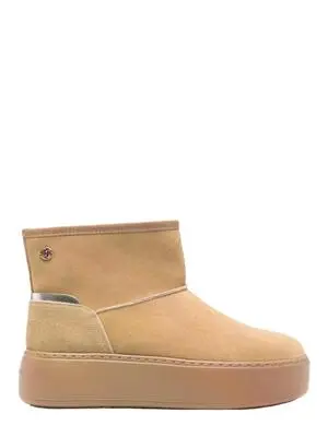 JANET & JANET Leather Ankle Boots - Neutrals