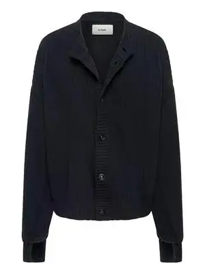O.FILES Buttoned Cardigan - Black