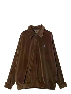 Needles Side-stripe Polo Shirt - Brown