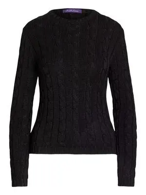 Ralph Lauren Cable-knit Crewneck Sweater - Black