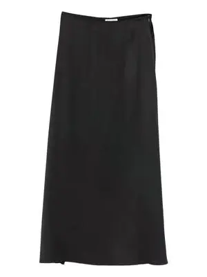 Marc O'polo Satin Maxi Skirt - Black